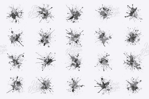 20 Paint Splatter Photoshop Brushes for Creative Effects