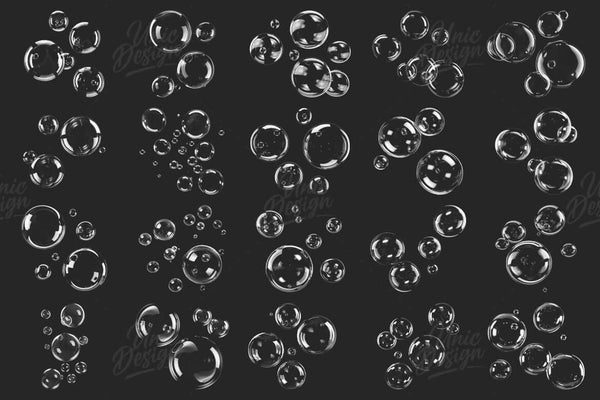 20 Bubbles Photoshop Brushes - High Quality & Easy to Use