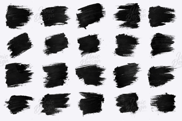 100 High-Quality Paint Stroke Photoshop Brushes