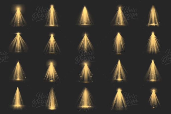 20 Spotlight Photoshop Brushes - High Quality Effects