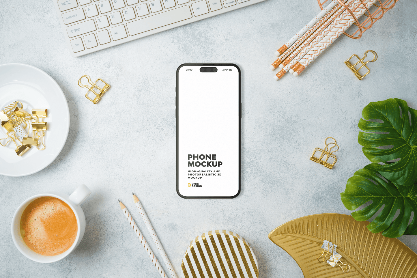 Table Concept Phone Mockup - Showcase Your Design