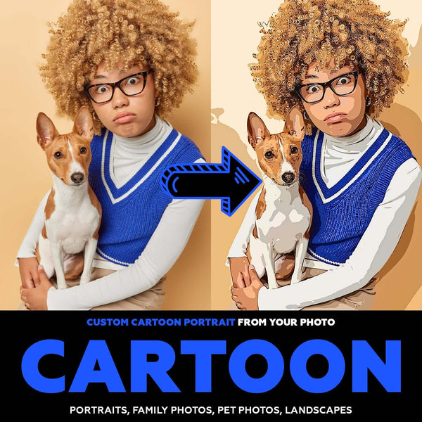 Custom Cartoon Portrait – Unique Digital Art