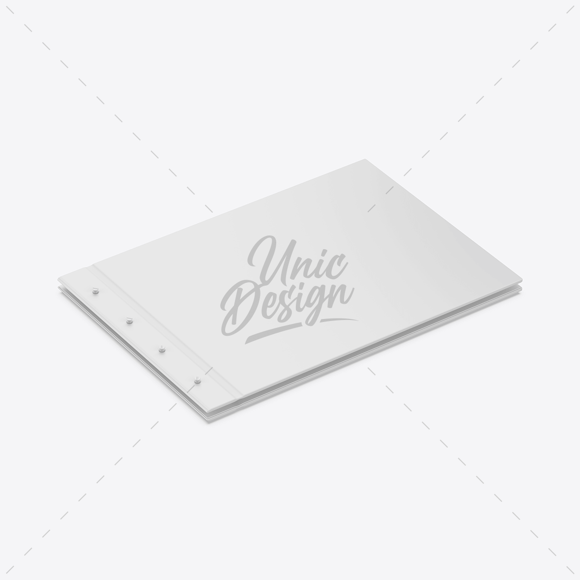 A4 Landscape Portfolio Mockup - Book Design Showcase