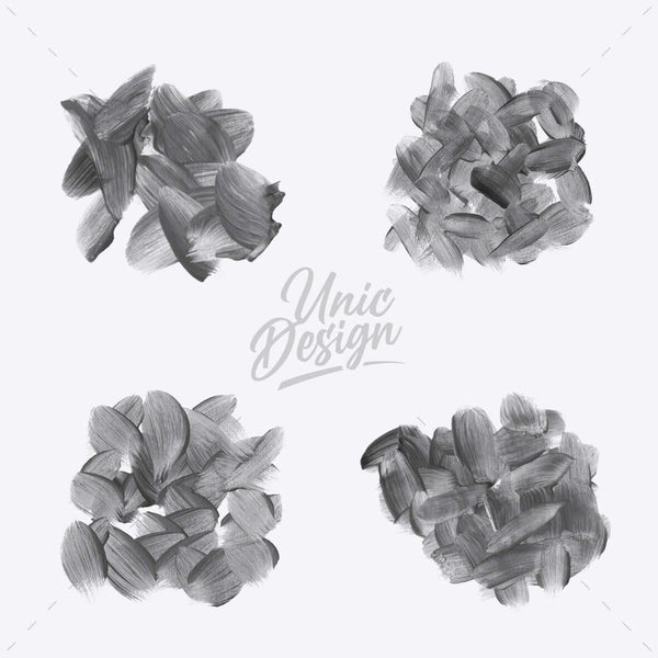 High-Resolution Stamp Crosshatch Paint Brushes - 30 Versions