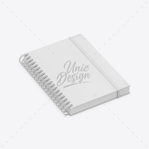 Spiral Notebook Mockup - Fully Customizable & Layered