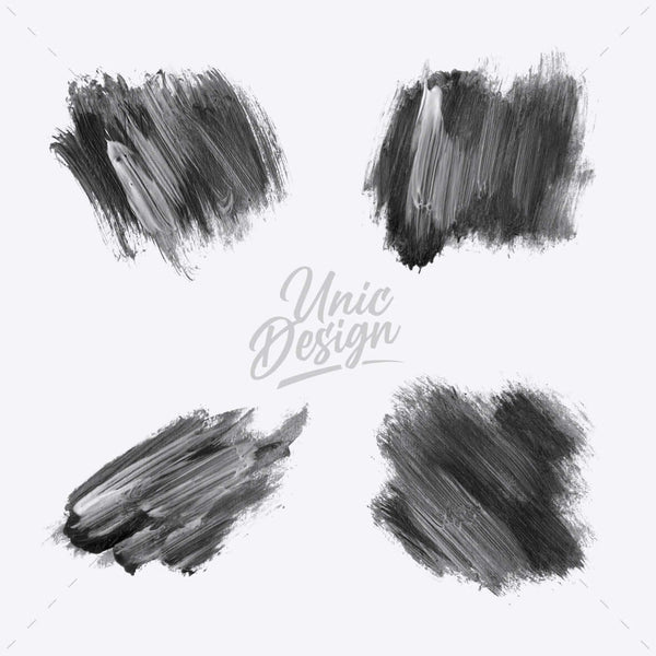 24 Stamp Textured Brushes for Photoshop