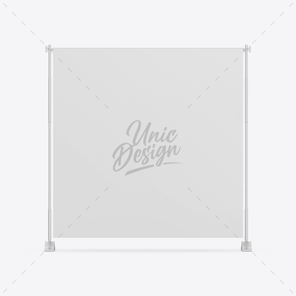Square Backdrop Mockup - Customizable & Easy to Use