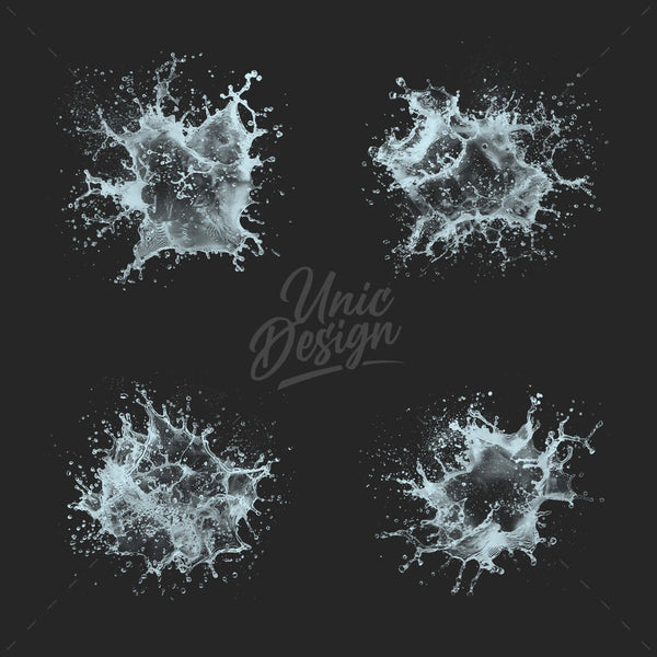 50 Water Splash Photoshop Brushes - High Quality Effects