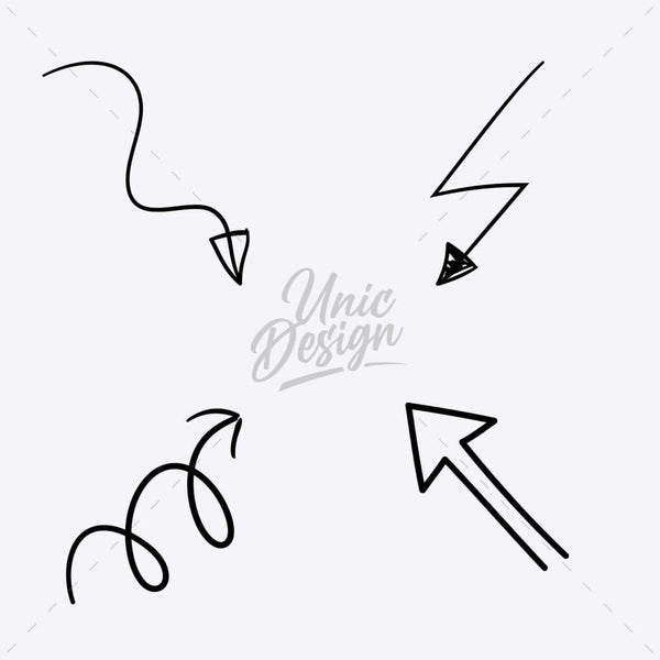 Stamp Arrow Brushes - 52 High-Quality Versions