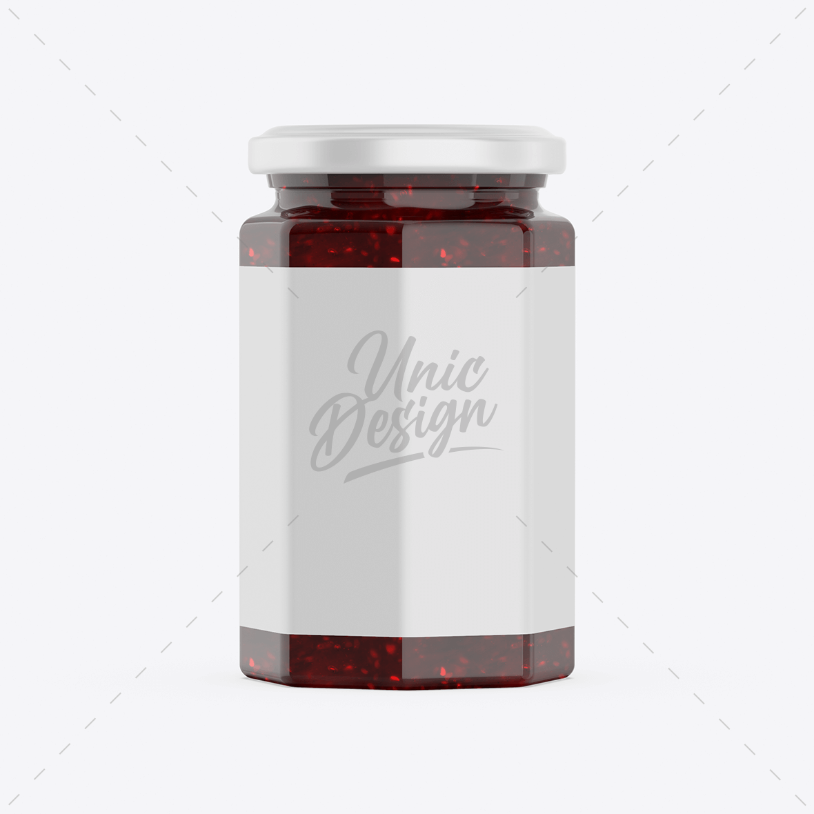 Raspberry Jam Jar Mockup