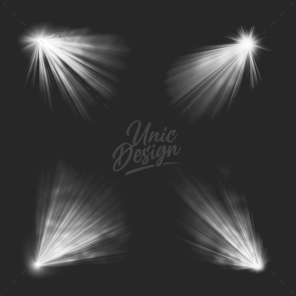 20 High-Quality Light Ray Photoshop Brushes