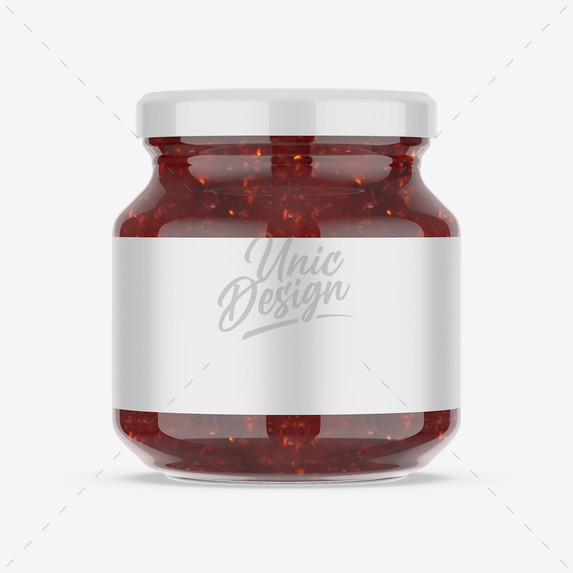 Raspberry Jam Jar Mockup