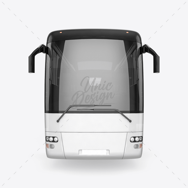 Customizable Bus Mockup Set - Present Your Designs