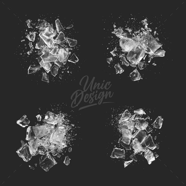 20 Ice Shatter Photoshop Brushes - Create Stunning Effects