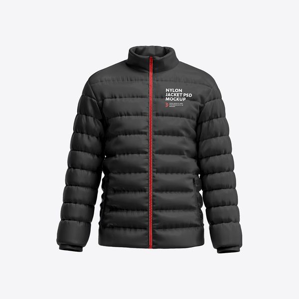 Nylon Jacket Mockup - Customizable for Design Presentation