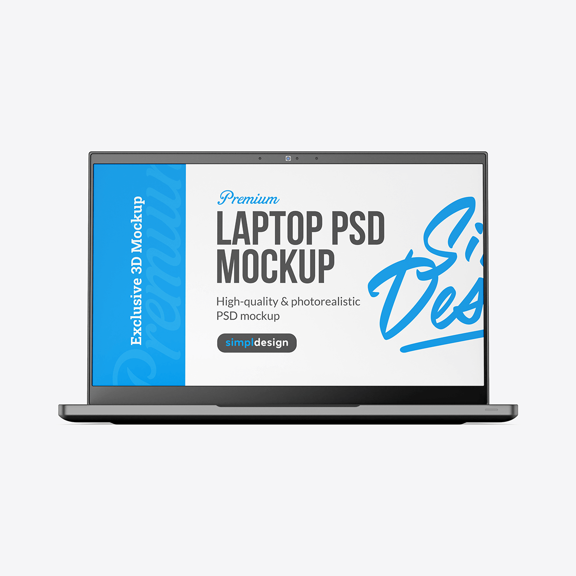 Sleek Laptop Mockup for Design Presentation