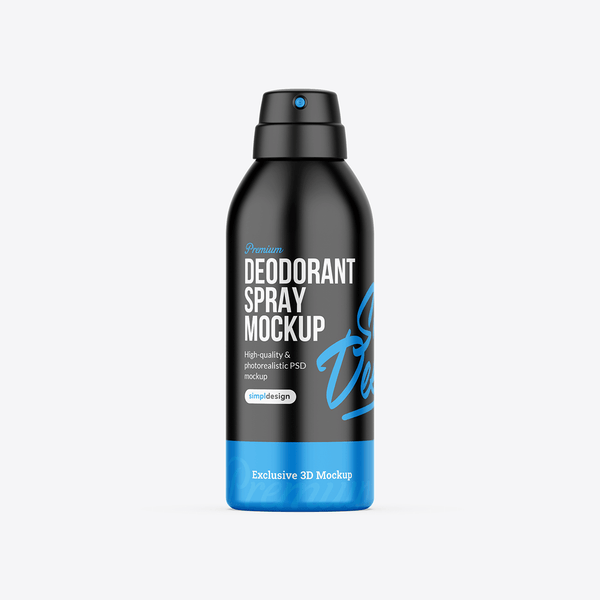 Snazzy Deodorant Spray Mockup - Design Showcase