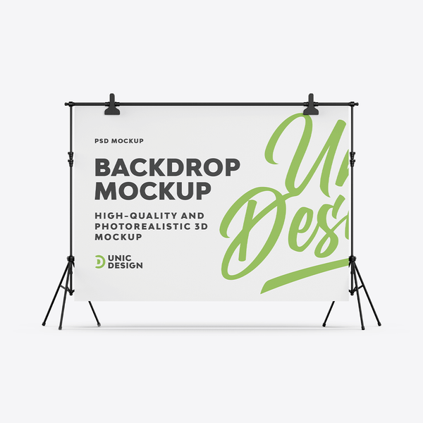 Backdrop Mockup - Customizable Design Presentation