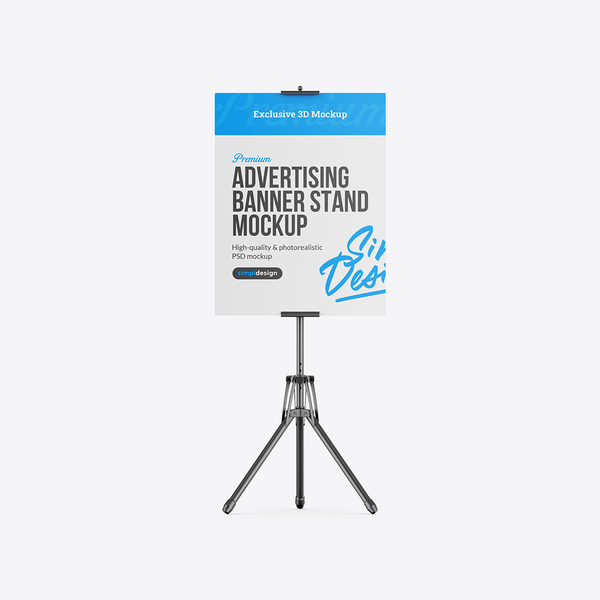 Banner Stand Mockup - Easy Edit & Customizable