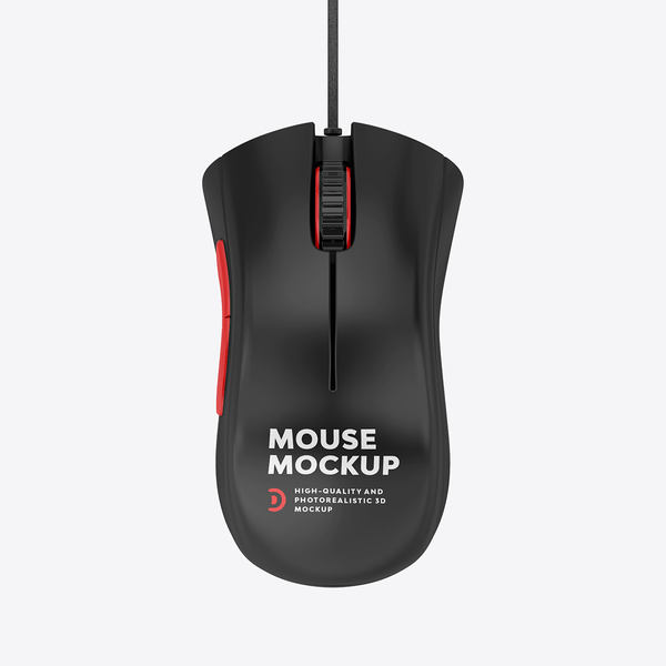 Mouse Mockup - Customizable and Easy Design Placement