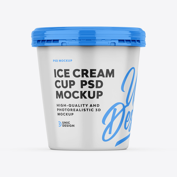 Ice Cream Cup Mockup — Showcase Your Design