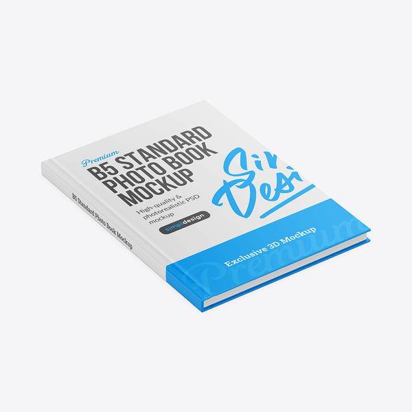 B5 Photo Book Mockup - Showcase Designs Easily