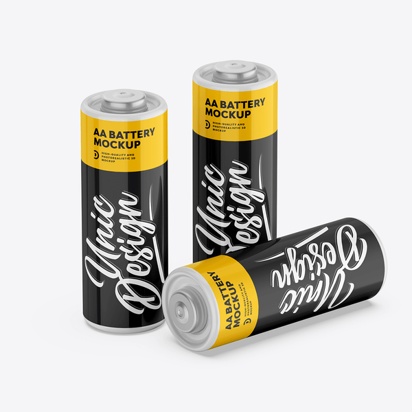Zesty AA Battery Mockup - Showcase Designs Easily!