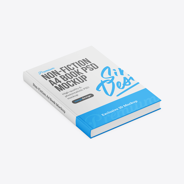 A4 Book Mockup - Easy Design Showcase