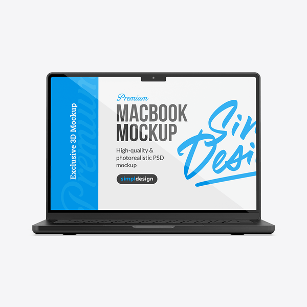 Snazzy MacBook Mockup: Your Designs Shine!