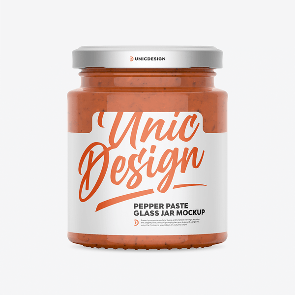 Pepper Paste Jar Mockup