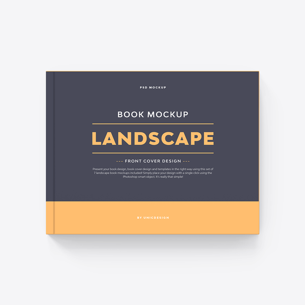 Landscape Book Mockup