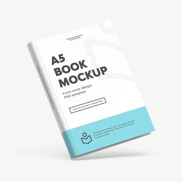 A5 Book Mockup – UnicDesign