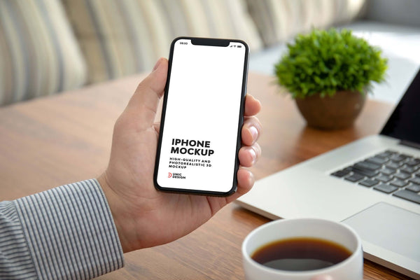 iPhone Mockup for App & UI Design Presentation