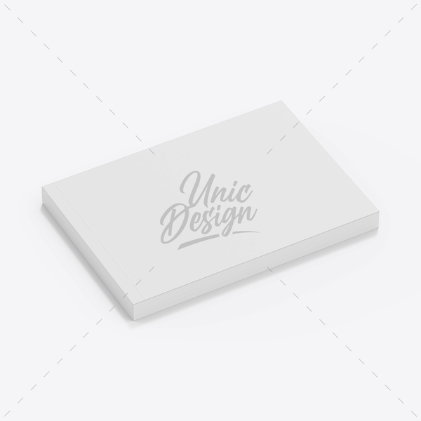 A4 Landscape Book Mockup – UnicDesign