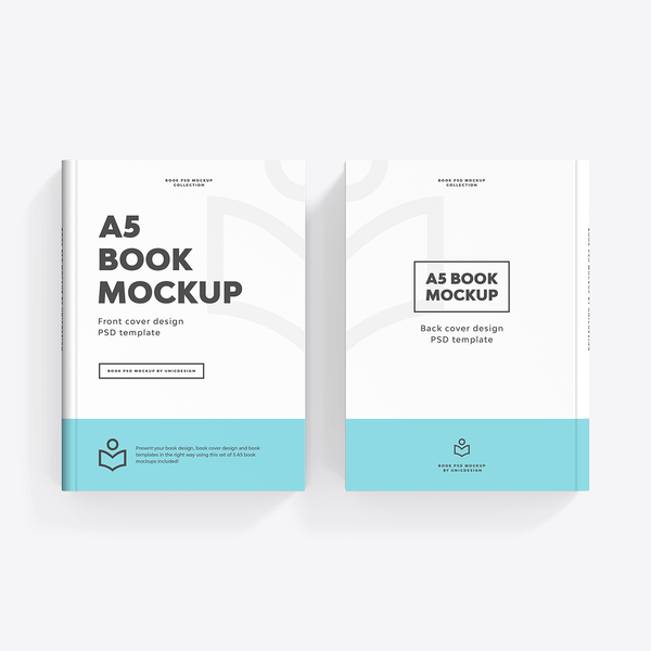 A5 Book Mockup - Professional Design Presentation