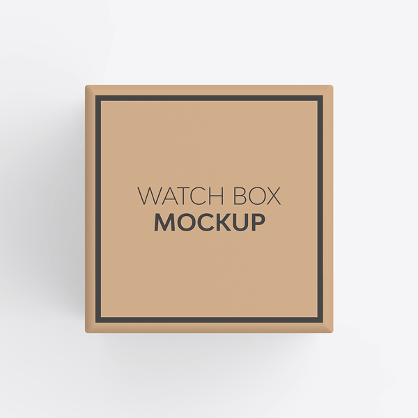 Customizable Watch Box Mockup for Designers