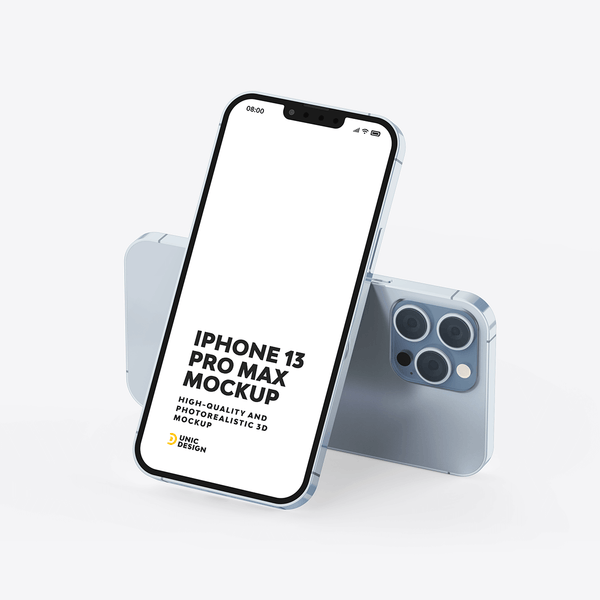 iPhone 13 Pro Max Mockup for Design Presentations