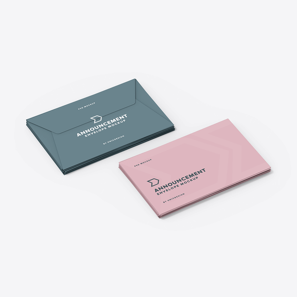Premium Announcement Envelope Mockup - Easy Edit