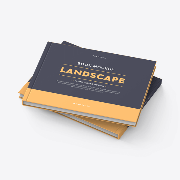 Landscape Book Mockup