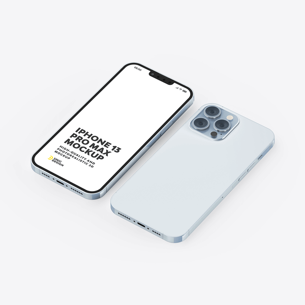 iPhone 13 Pro Max Mockup for Design Presentations