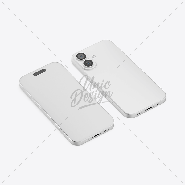 iPhone 16 Mockup for UI/UX Design Presentations