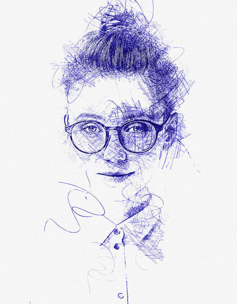 Ink Pen Sketch Action for Photoshop - Quick Effect