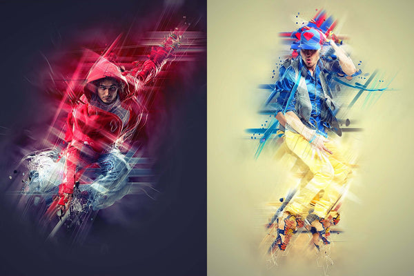 Abstract Photoshop Action - Instant Artistic Effect